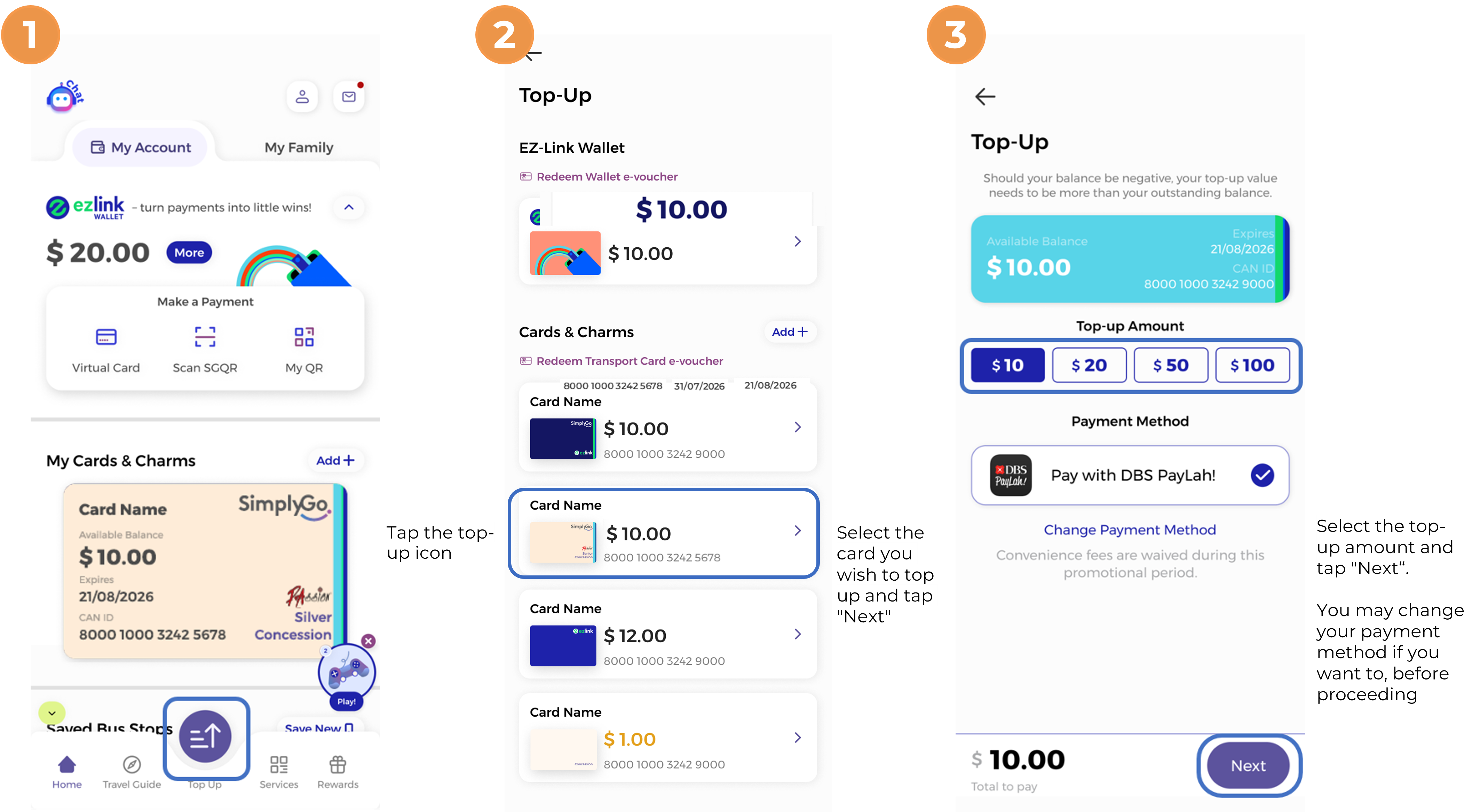 SimplyGo | SimplyGo Concession cards