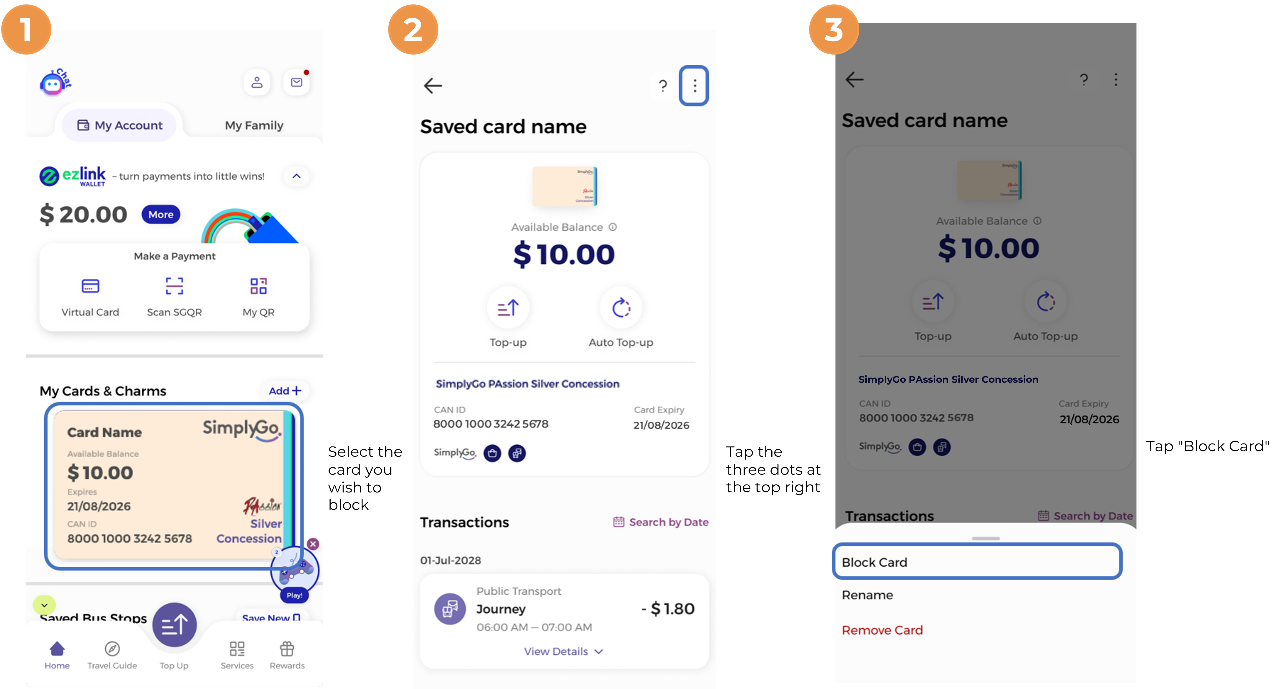 SimplyGo | SimplyGo Concession cards