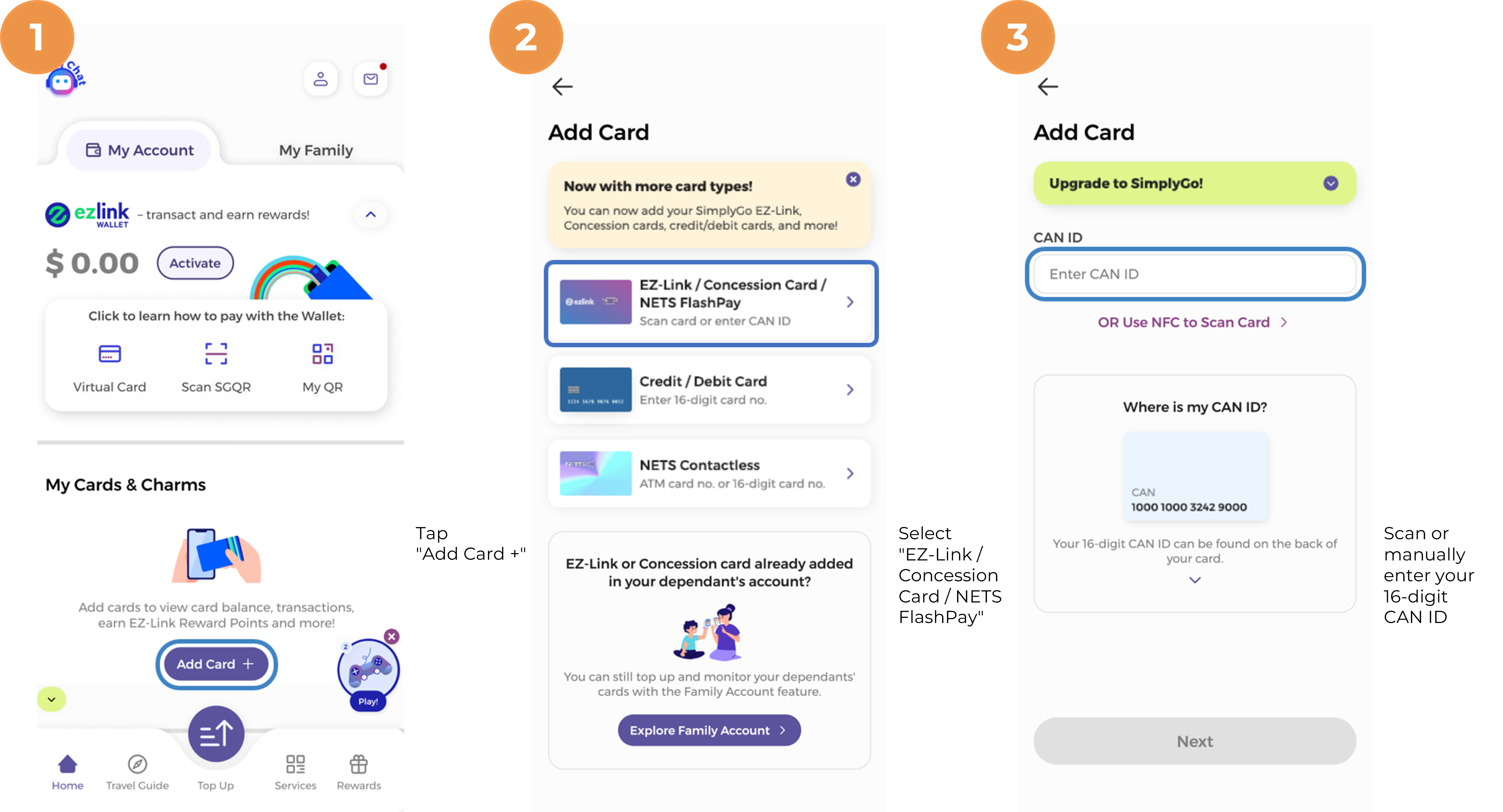 SimplyGo | SimplyGo Concession cards